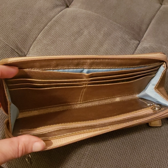 Coach | Bags | Coach Gold Wristlet Wallet | Poshmark